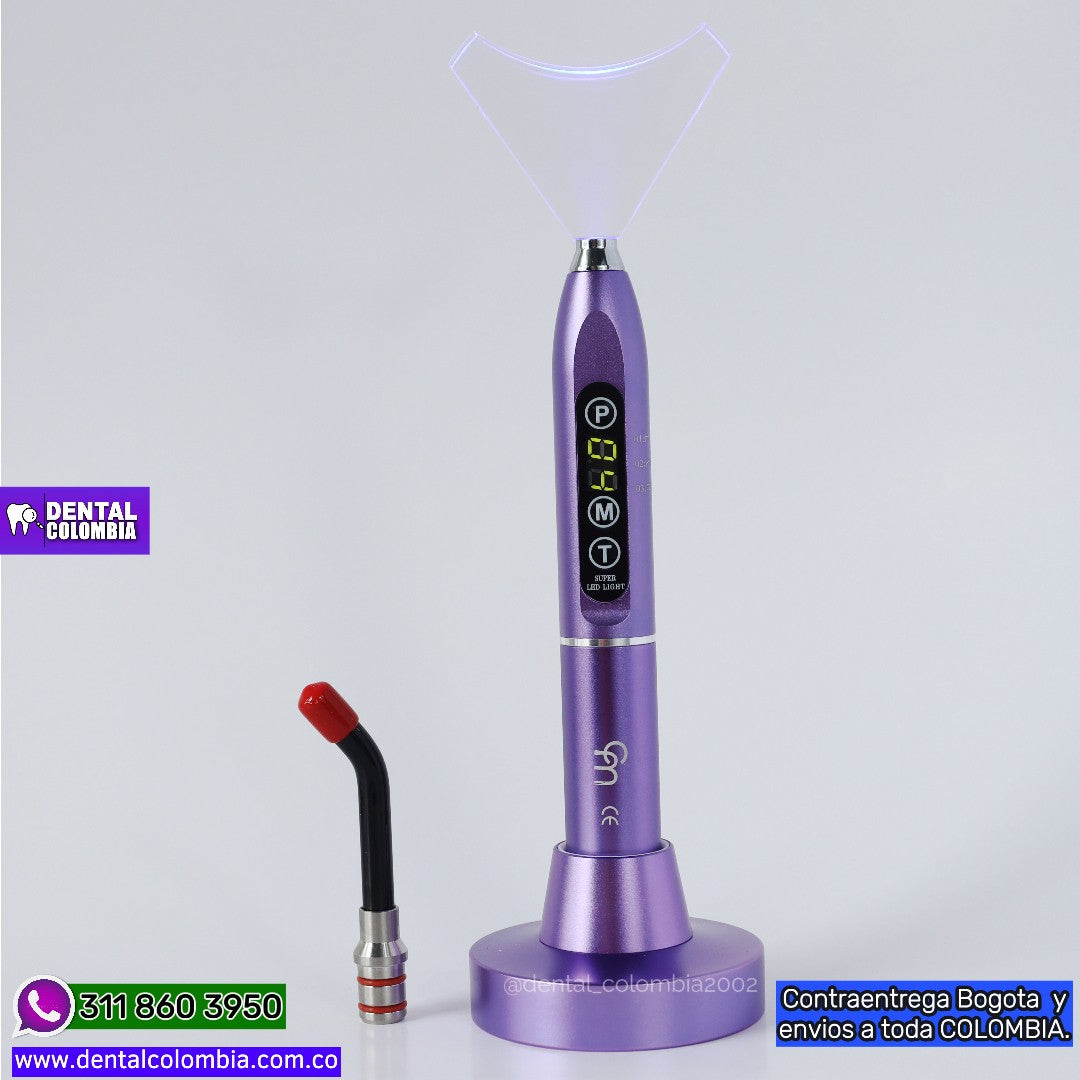 LAMPARA DE FOTOCURADO METALICA DOBLE FIBRA – DENTAL COLOMBIA SAS